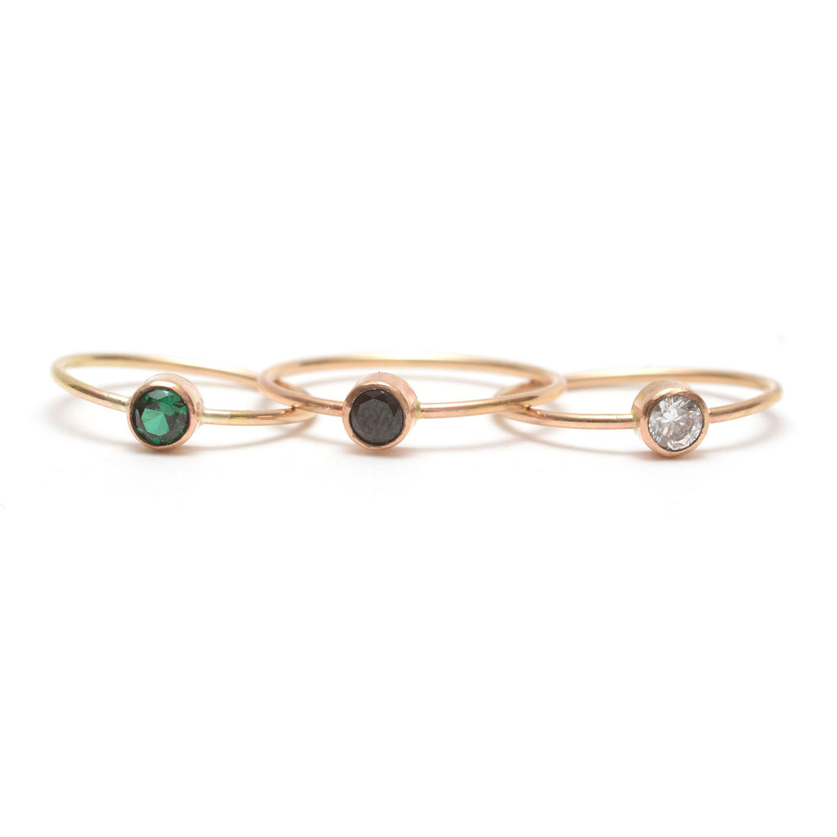 Black Circa Stacking Ring
