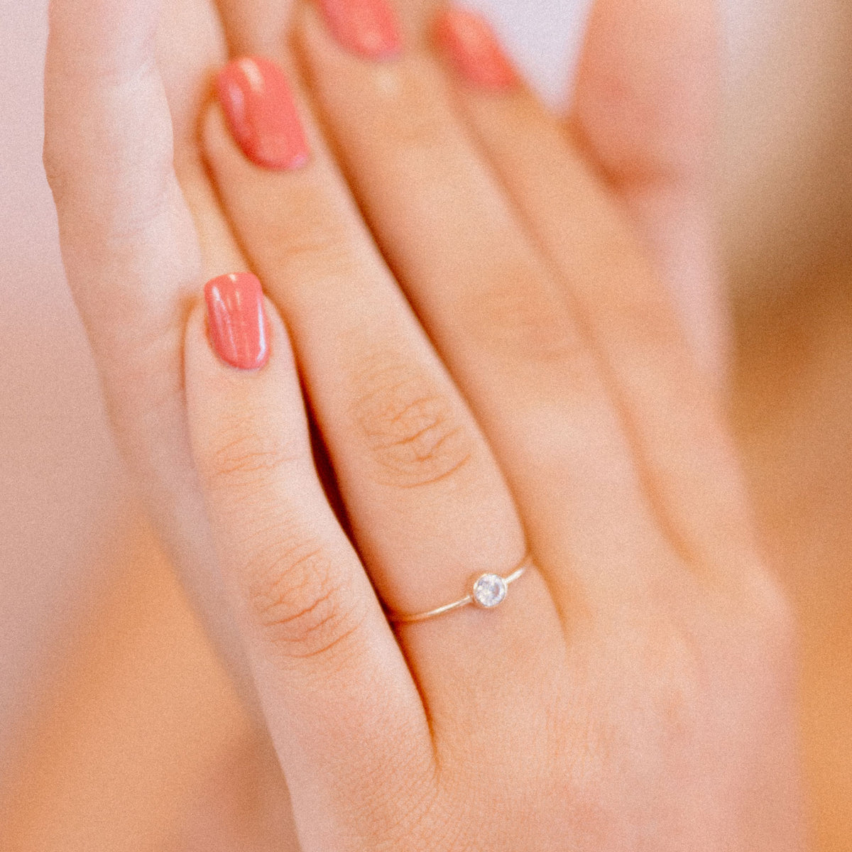 Clear Circa Stacking Ring