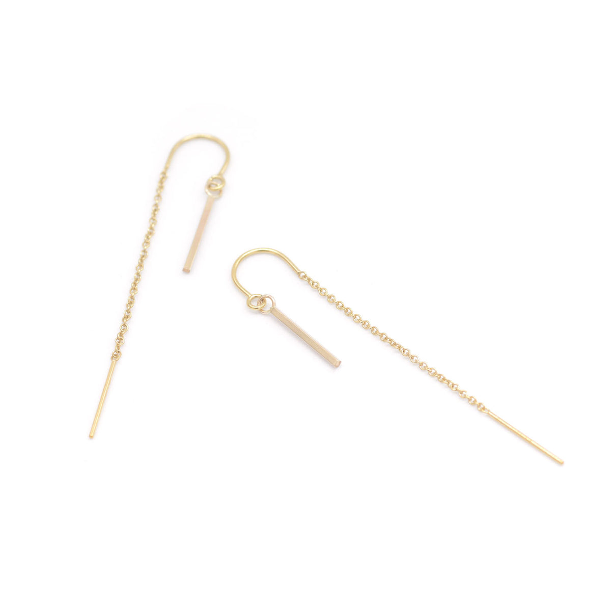 Minimal Tinsel Ear Thread Earrings