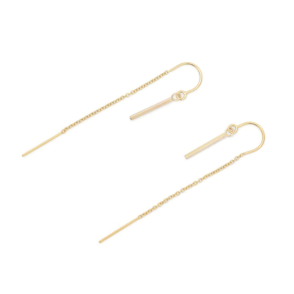 Minimal Tinsel Ear Thread Earrings
